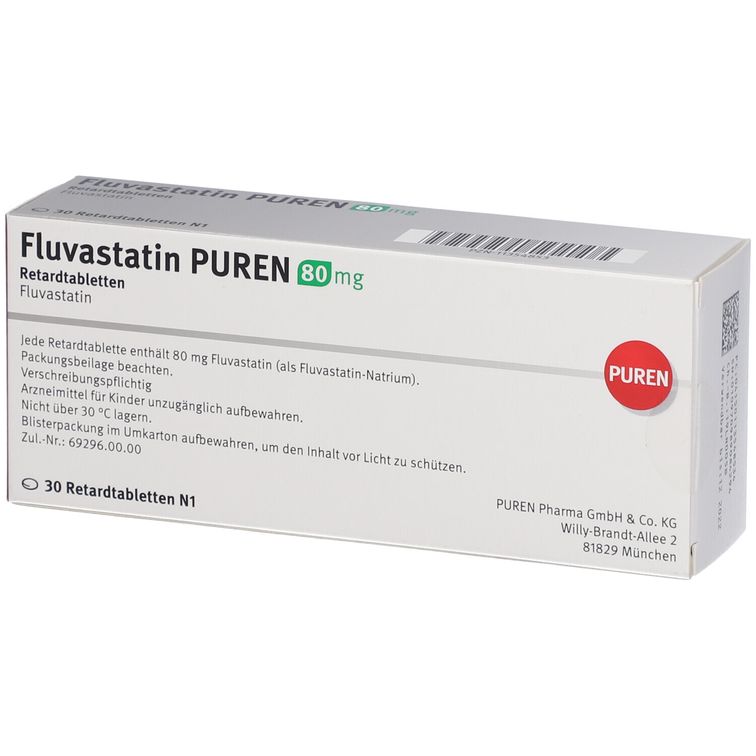 Fluvastatin PUREN 80 mg 30 St - shop-apotheke.com