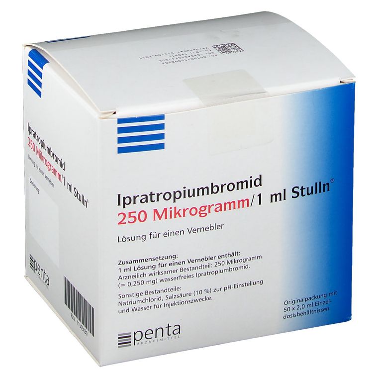 Ipratropiumbromid 250 µg/1 ml Stulln® 50x2 ml - shop-apotheke.com