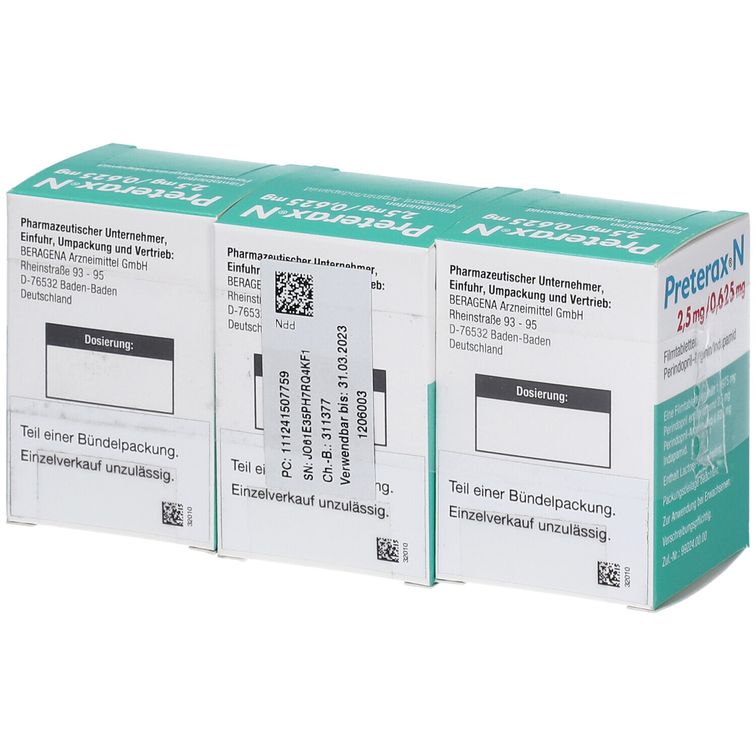 Preterax N 2,5 mg/0,625 mg 90 St - shop-apotheke.com