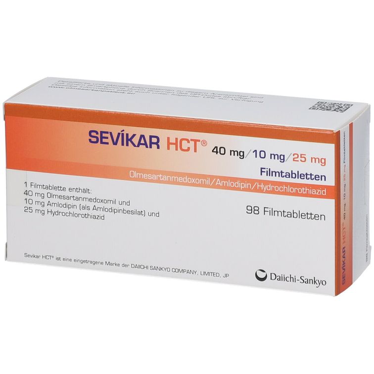 SEVIKAR HCT® 40 mg/10 mg/25 mg 98 St - shop-apotheke.com