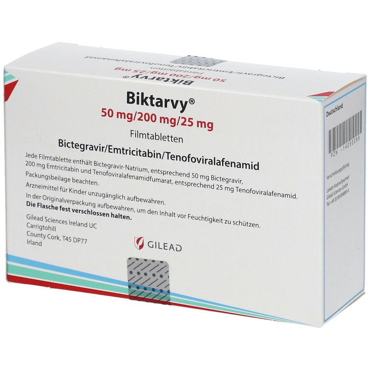 Biktarvy® 50 mg/200 mg/25 mg 3x30 St - shop-apotheke.com