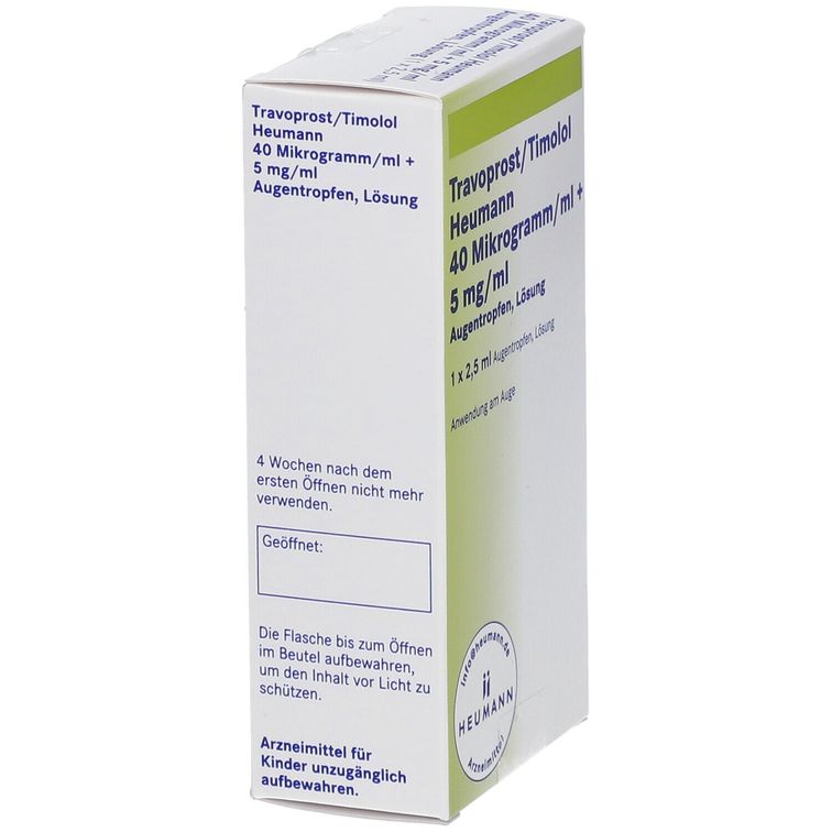 Travoprost/Timolol Heumann 40 µg/ml + 5 mg/ml 2,5 ml - shop-apotheke.com