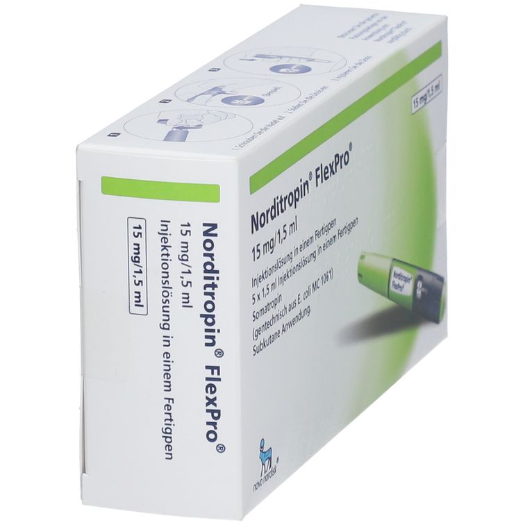 NORDITROPIN FlexPro 15 mg/1,5 ml Inj.-L.i.e.F.Pen 5x1,5 ml - shop-apotheke.com