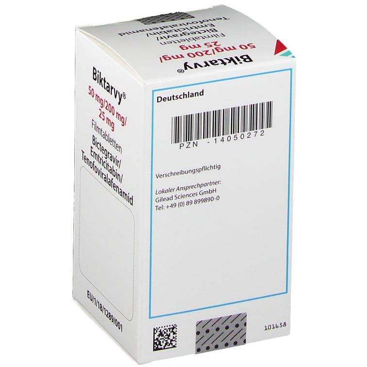 Biktarvy® 50 mg/200 mg/25 mg 30 St - shop-apotheke.com