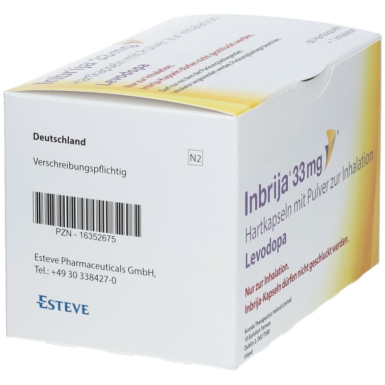 INBRIJA 33 mg Hartkapseln m.Plv.z.Inhalation 60 St - shop-apotheke.com