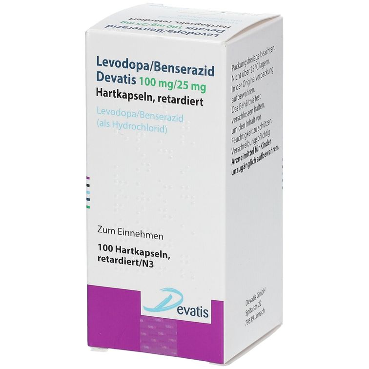 Levodopa/Benserazid Devatis 100 mg/25 mg 100 St - shop-apotheke.com