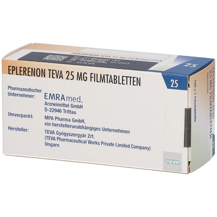 Eplerenon Teva 25 mg 100 St - shop-apotheke.com