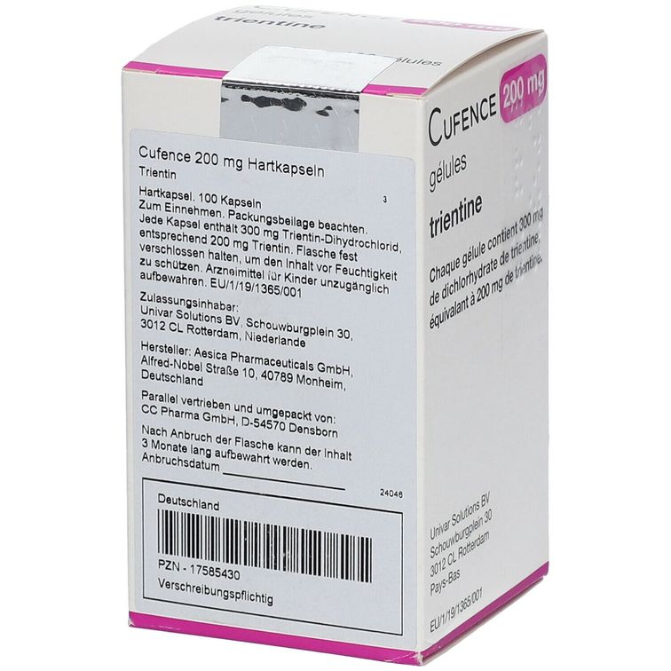 CUFENCE 200 mg Hartkapseln 100 St - shop-apotheke.com
