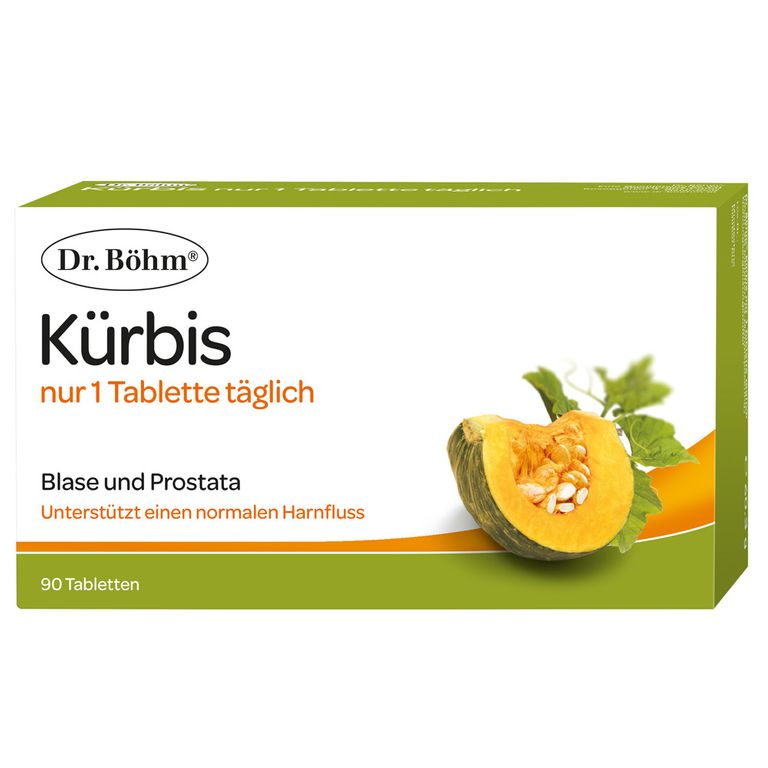 Dr. Böhm® Kürbis nur 1 Tablette täglich – Bei nächtlichem Harndrang zur Unterstützung von Blase ...