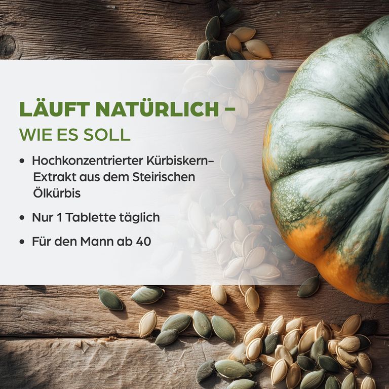 Dr. Böhm® Kürbis nur 1 Tablette täglich – Bei nächtlichem Harndrang zur ...