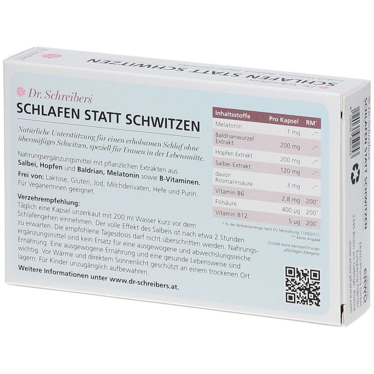 Dr. Schreibers® Schlafen statt Schwitzen 30 St - Shop Apotheke