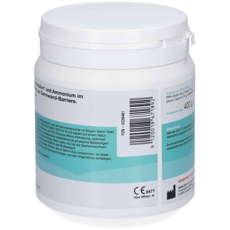 PANACEO BASIC-DETOX PLUS 400 g - Shop Apotheke