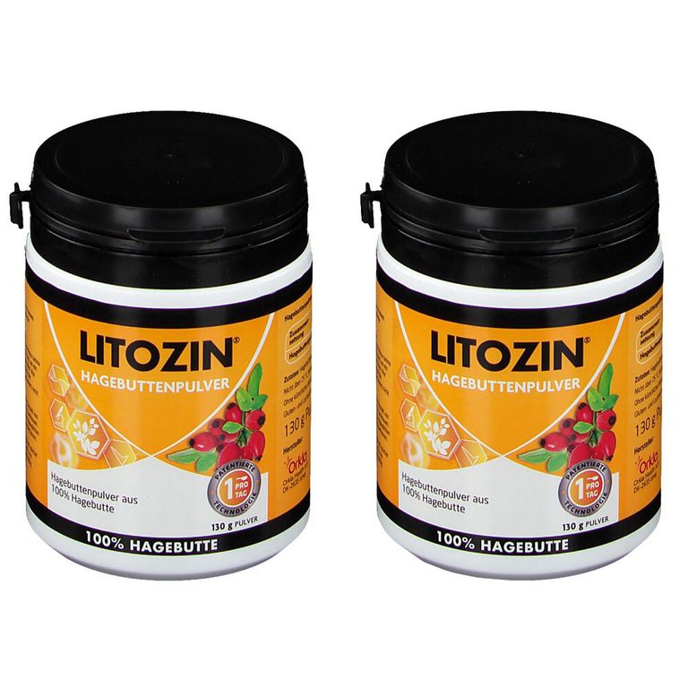 LITOZIN® Hagebuttenpulver 2x130 g - Shop Apotheke