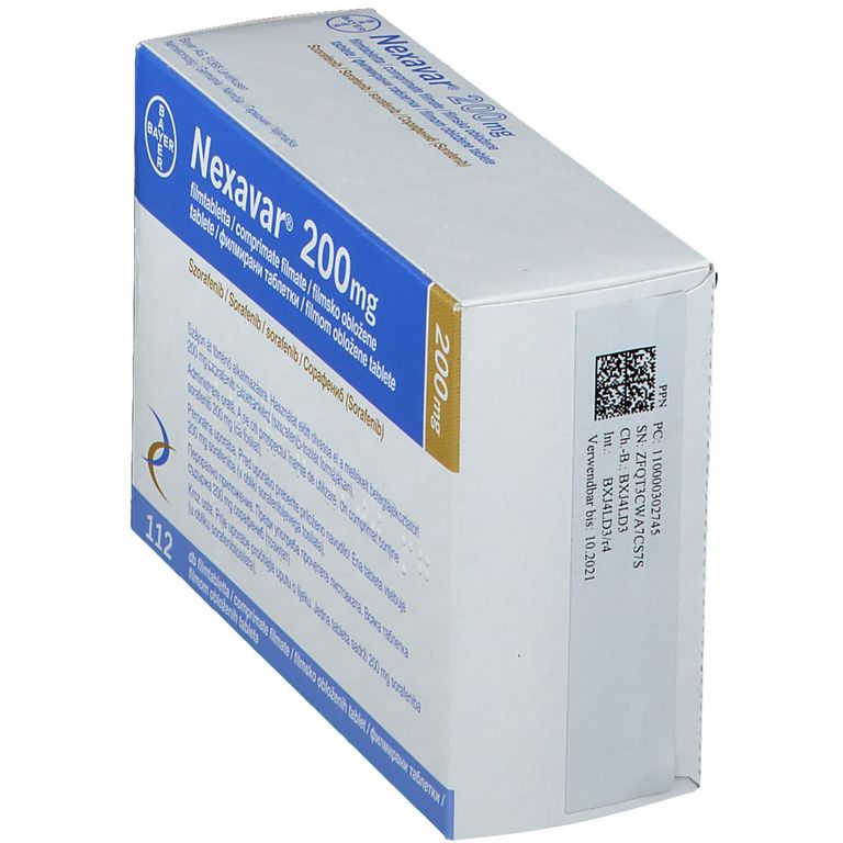 Nexavar® 200 mg 112 St mit dem E-Rezept kaufen - Shop Apotheke