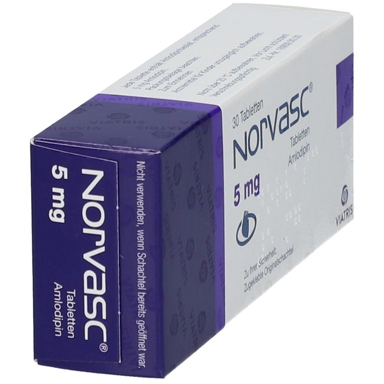 Norvasc® 5 mg 30 St mit dem E-Rezept kaufen - Shop Apotheke