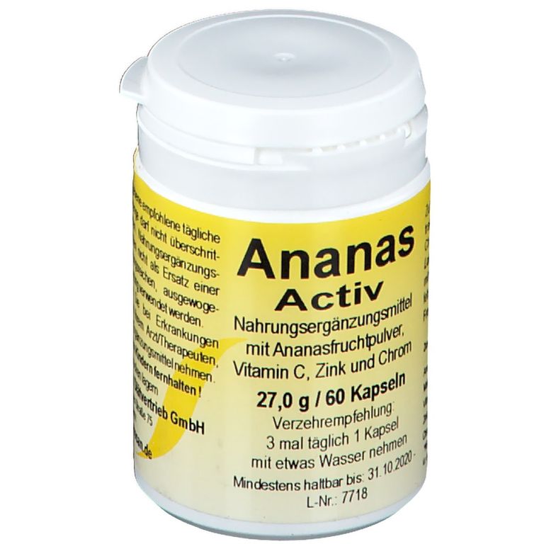 Ananas Aktiv Kapseln 60 St - Shop Apotheke