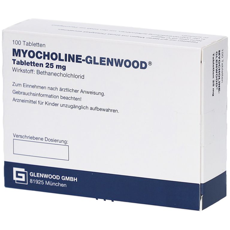 MYOCHOLINE-GLENWOOD® 25 mg 100 St mit dem E-Rezept kaufen - Shop Apotheke