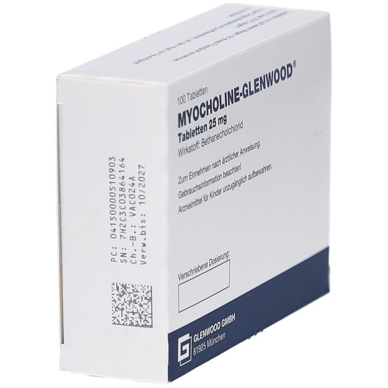 MYOCHOLINE-GLENWOOD® 25 mg 100 St mit dem E-Rezept kaufen - Shop Apotheke