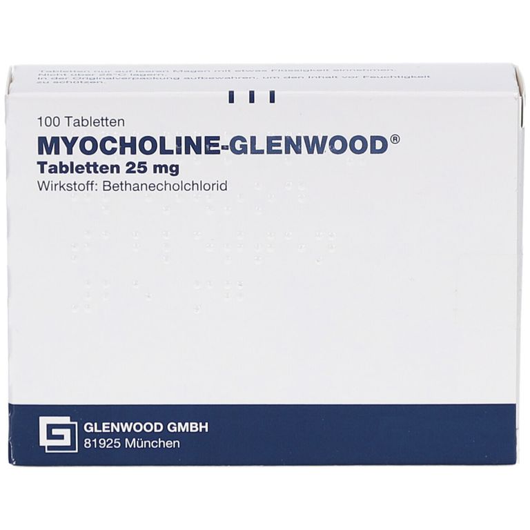 MYOCHOLINE-GLENWOOD® 25 mg 100 St mit dem E-Rezept kaufen - Shop Apotheke