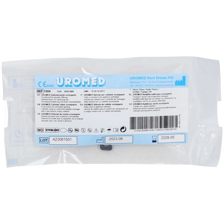 Uromed Katheterventil Compact 1 St - Shop Apotheke