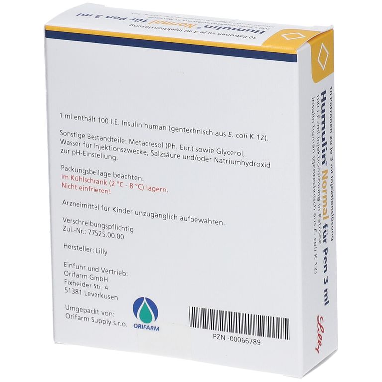 Humulin Normal 10x3 ml mit dem E-Rezept kaufen - Shop Apotheke