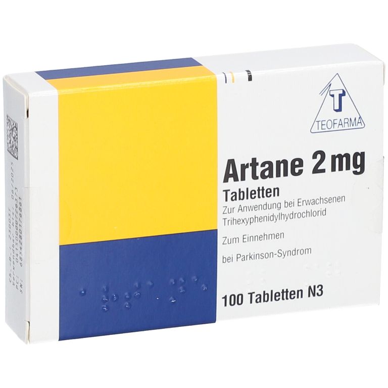 Artane® 2 mg 100 St mit dem E-Rezept kaufen - Shop Apotheke