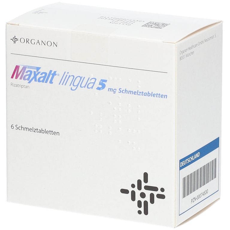 Maxalt® lingua 5 mg 6 St mit dem E-Rezept kaufen - Shop Apotheke