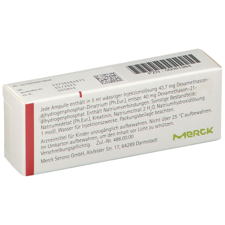 Fortecortin® Inject 40 mg 1 St mit dem E-Rezept kaufen - Shop Apotheke
