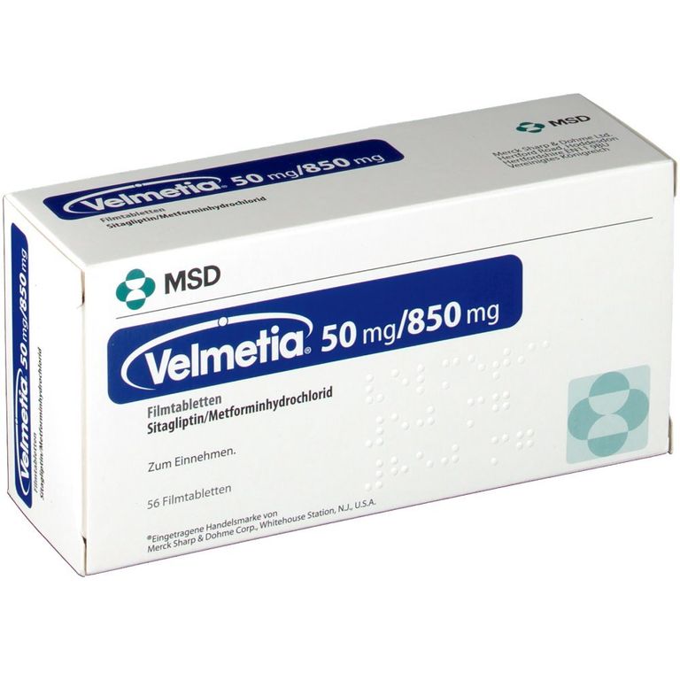 Velmetia® 50 mg/850 mg 56 St mit dem E-Rezept kaufen - Shop Apotheke