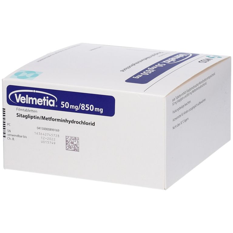 Velmetia® 50 mg/850 mg 196 St mit dem E-Rezept kaufen - Shop Apotheke