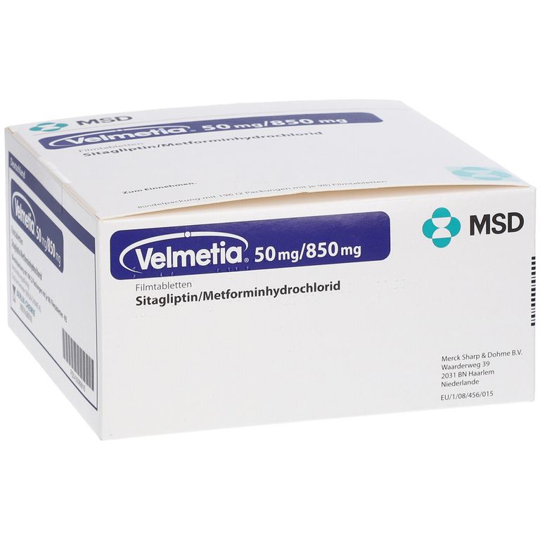Velmetia® 50 mg/850 mg 196 St mit dem E-Rezept kaufen - Shop Apotheke