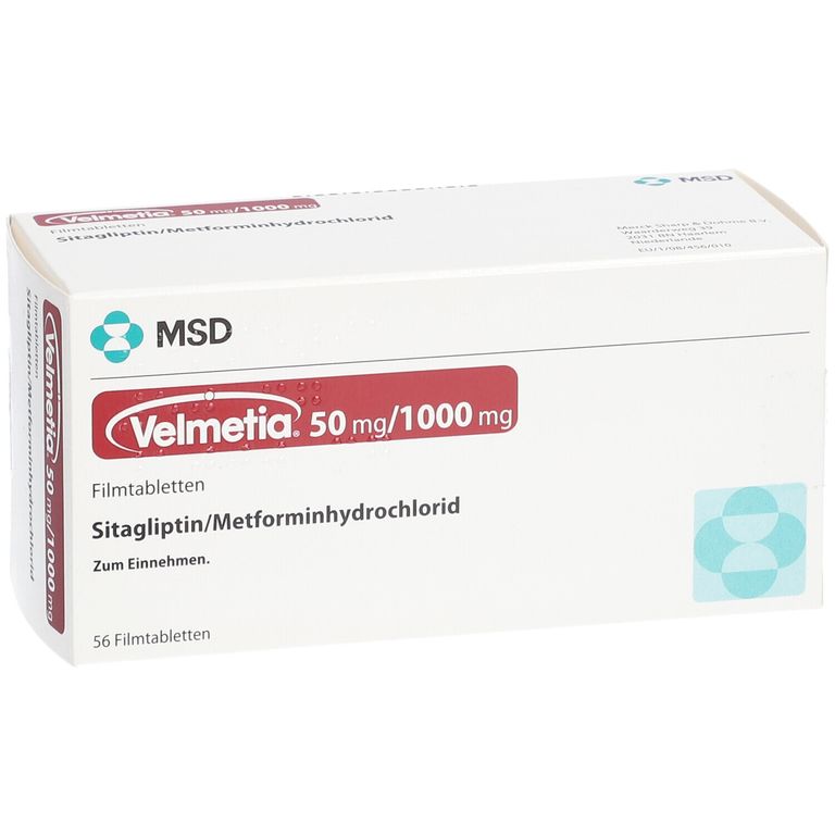 Velmetia® 50 mg/1000 mg 56 St mit dem E-Rezept kaufen - Shop Apotheke