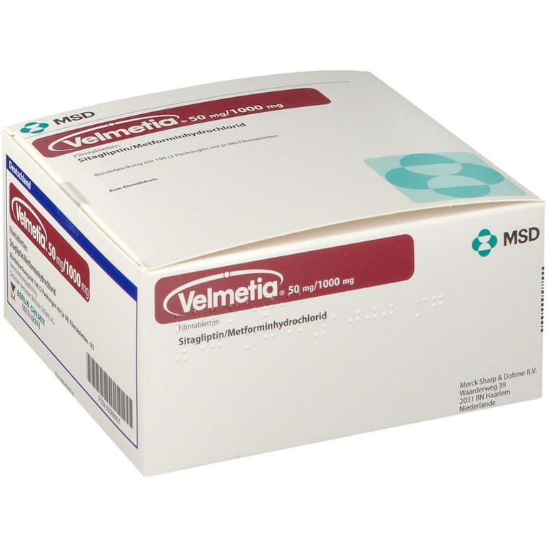Velmetia® 50 mg/1000 mg 196 St mit dem E-Rezept kaufen - Shop Apotheke