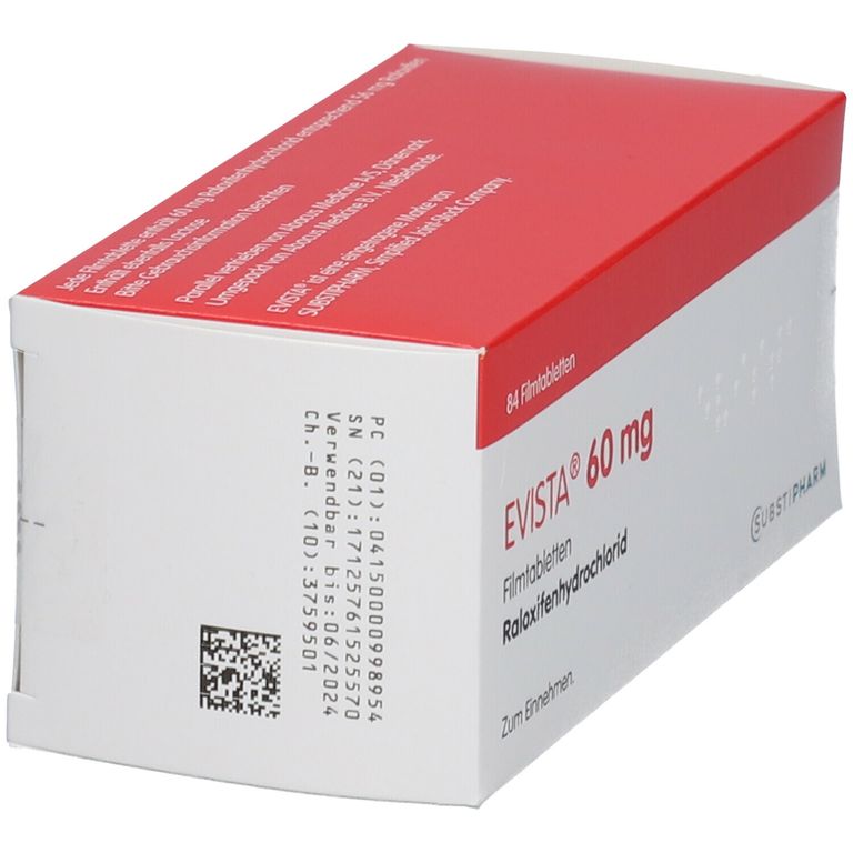 EVISTA 60 mg Filmtabletten 84 St mit dem E-Rezept kaufen - Shop Apotheke