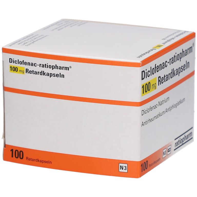 Diclofenac-ratiopharm® 100 mg 100 St mit dem E-Rezept kaufen - Shop ...