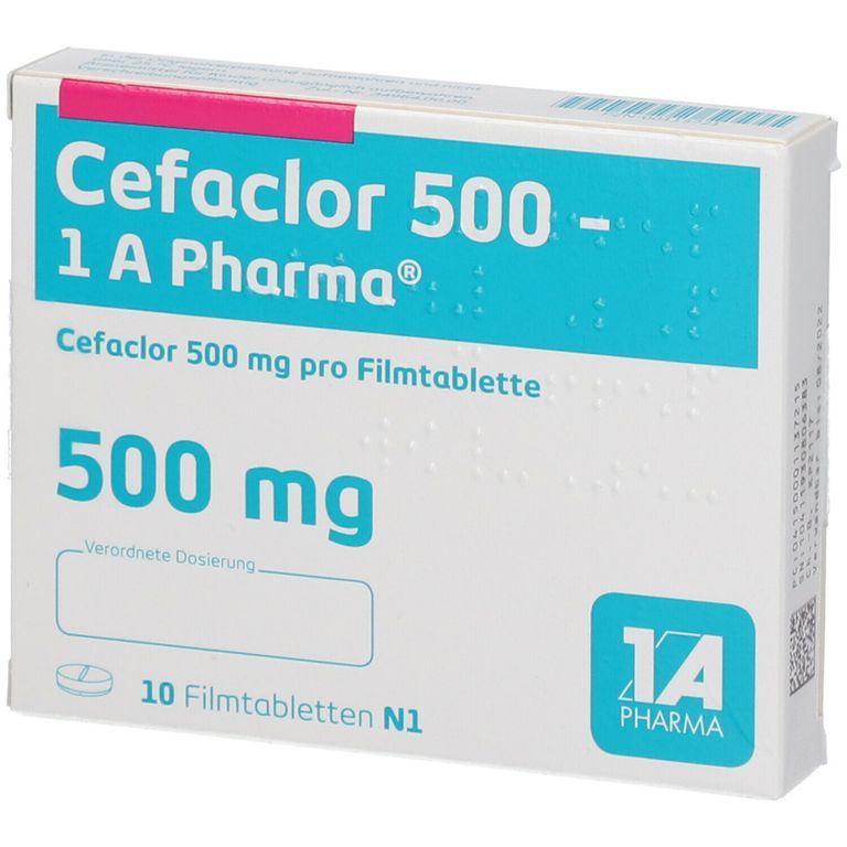 Cefaclor 500 1A Pharma® 10 St mit dem E-Rezept kaufen - Shop Apotheke