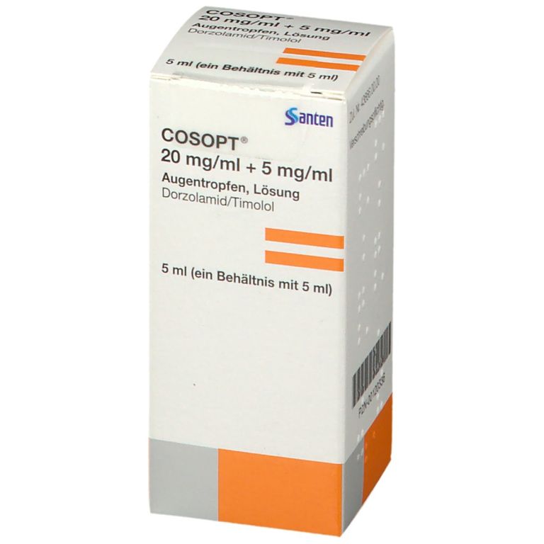 Cosopt® 20 mg/ml + 5 mg/ml 1x5 ml mit dem E-Rezept kaufen - Shop Apotheke