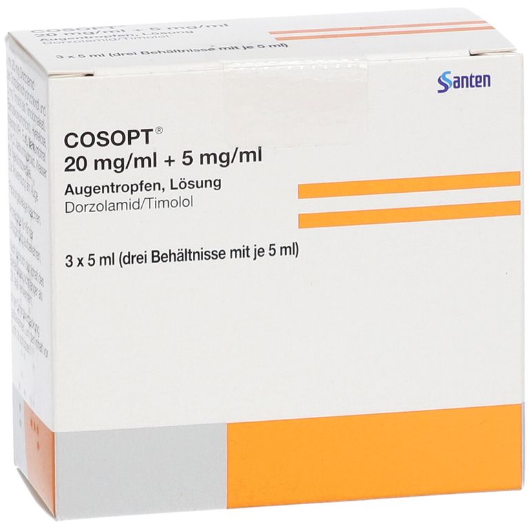 Cosopt® 20 mg/ml + 5 mg/ml 3x5 ml mit dem E-Rezept kaufen - Shop Apotheke