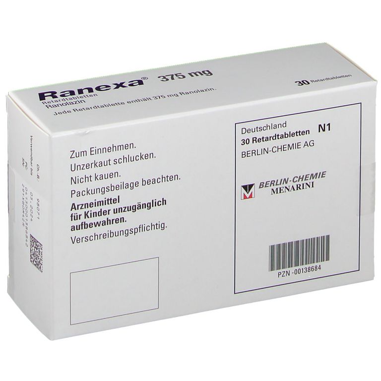 Ranexa® 375 mg 30 St mit dem E-Rezept kaufen - Shop Apotheke
