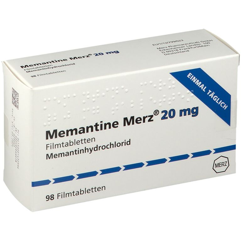 Memantine Merz 20 mg 98 St mit dem E-Rezept kaufen - Shop Apotheke