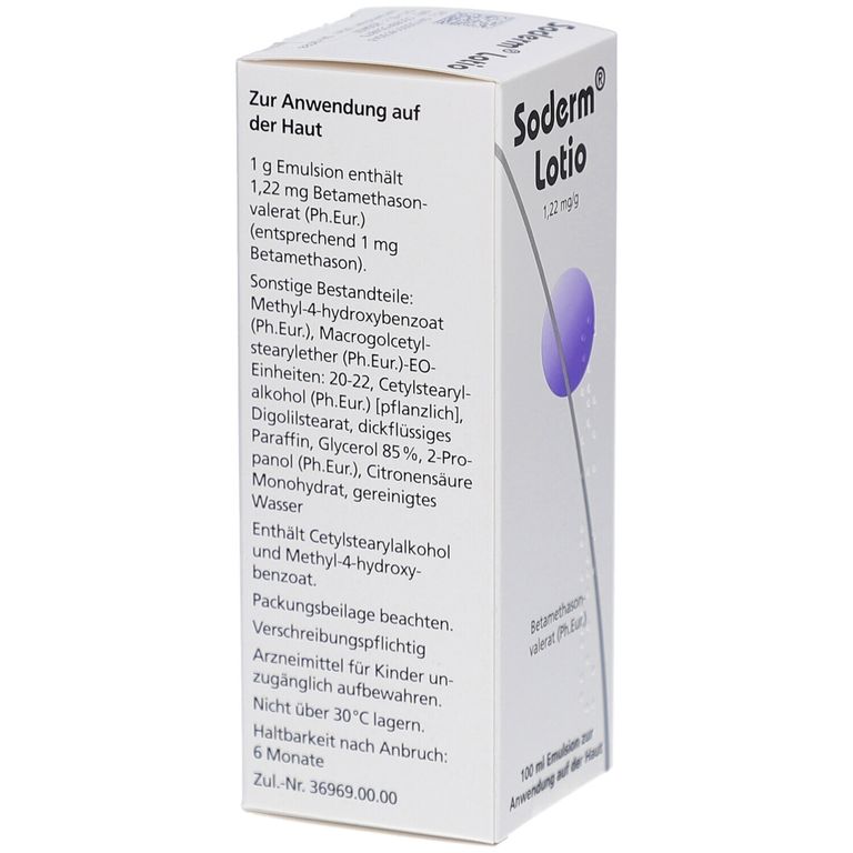 Soderm® Lotio 1,22 mg/g 100 ml mit dem E-Rezept kaufen - Shop Apotheke