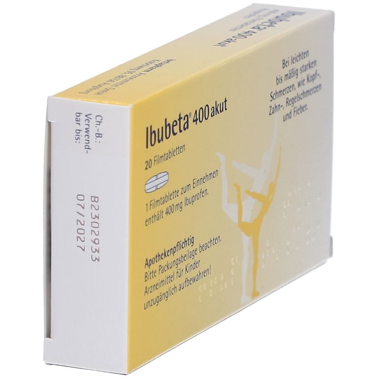 Ibubeta® 400 akut 20 St - Shop Apotheke