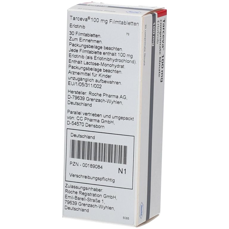 Tarceva 100 mg 30 St mit dem E-Rezept kaufen - Shop Apotheke