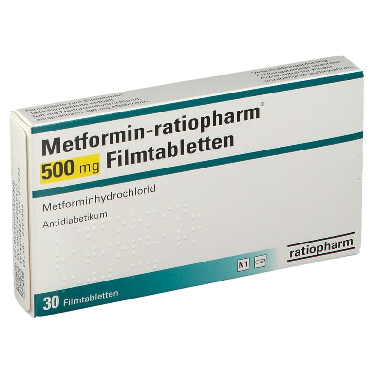 Metformin-ratiopharm® 500 mg 30 St mit dem E-Rezept kaufen - Shop Apotheke