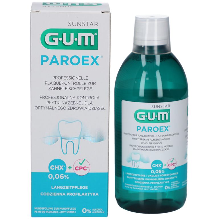 GUM® Paroex Mundspülung 0,06 % 500 ml - Shop Apotheke