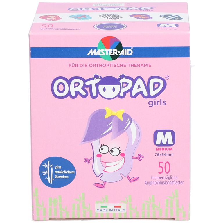 ORTOPAD for girls medium Augenokklusionspflaster 50 St - Shop Apotheke