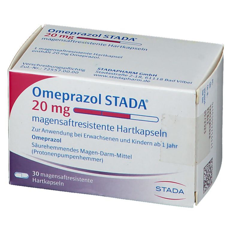 Omeprazol STADA® 20 mg 30 St mit dem E-Rezept kaufen - Shop Apotheke
