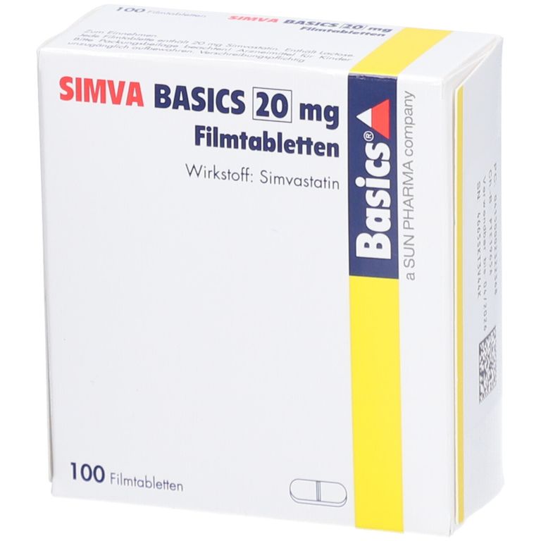 SIMVA BASICS 20 mg 100 St mit dem E-Rezept kaufen - Shop Apotheke