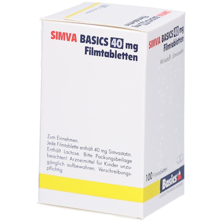 SIMVA BASICS 40 mg 100 St mit dem E-Rezept kaufen - Shop Apotheke