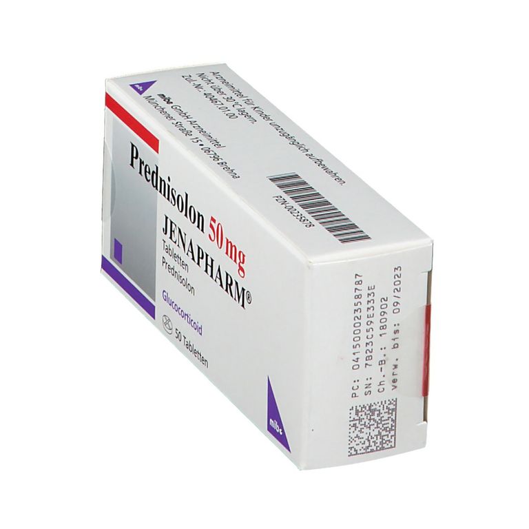 Prednisolon 50 mg JENAPHARM® 50 St mit dem E-Rezept kaufen - Shop Apotheke